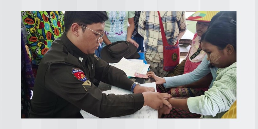 Conduction Field Works: Staff of IPD issued ID cards for residents in Nauncho | Myanmar ...
